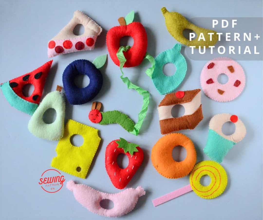 Felt Hungry Caterpillar Toy Pattern Set: Sensory Play (PDF Pattern) - Etsy