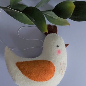 Felt Chicken Sewing Pattern DIY Tutorial - Etsy