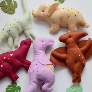 Set of 5 Dinosaur Sewing Patterns: T. Rex, Stegosaurus, Triceratops ...
