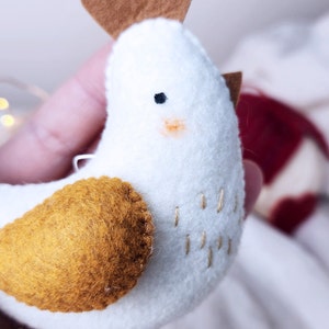 Felt Chicken Sewing Pattern - DIY Tutorial - Etsy