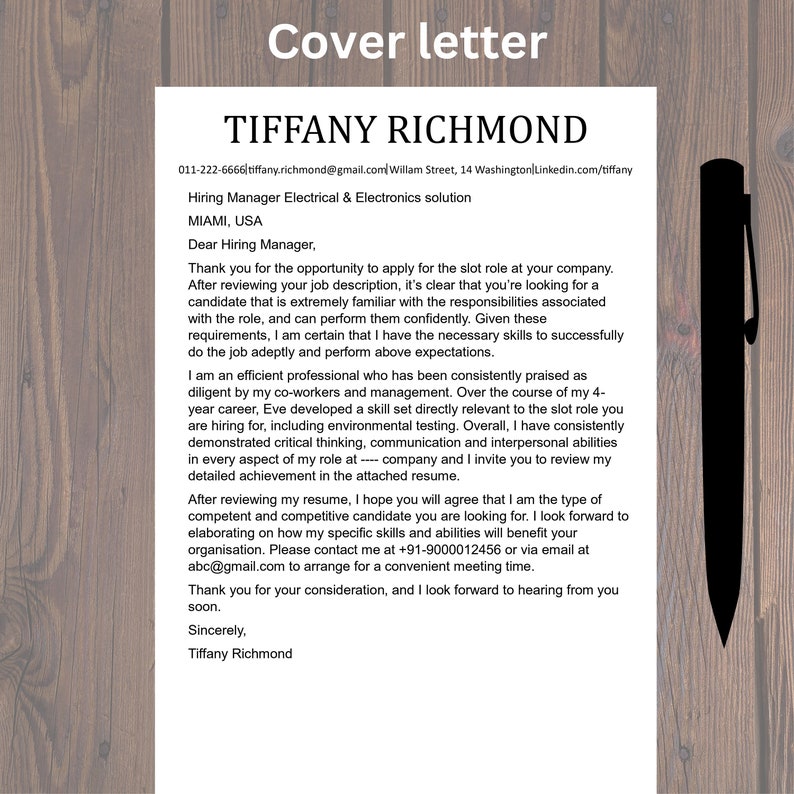 Classic Resume Template Word Ats Friendly Cv Google Docs 1 Page Resume ...