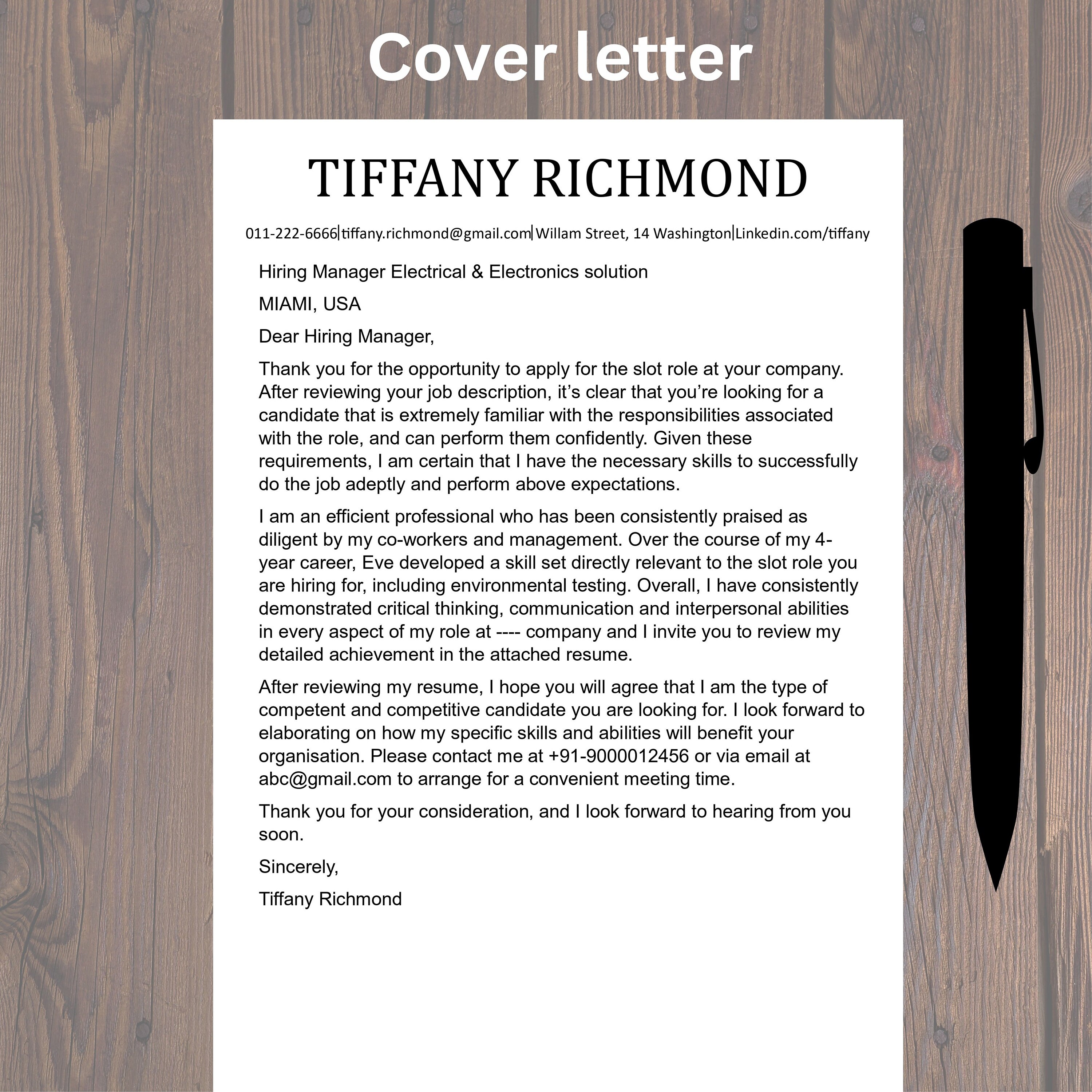 Classic Resume Template Word Ats Friendly Cv Google Docs 1 Page Resume ...