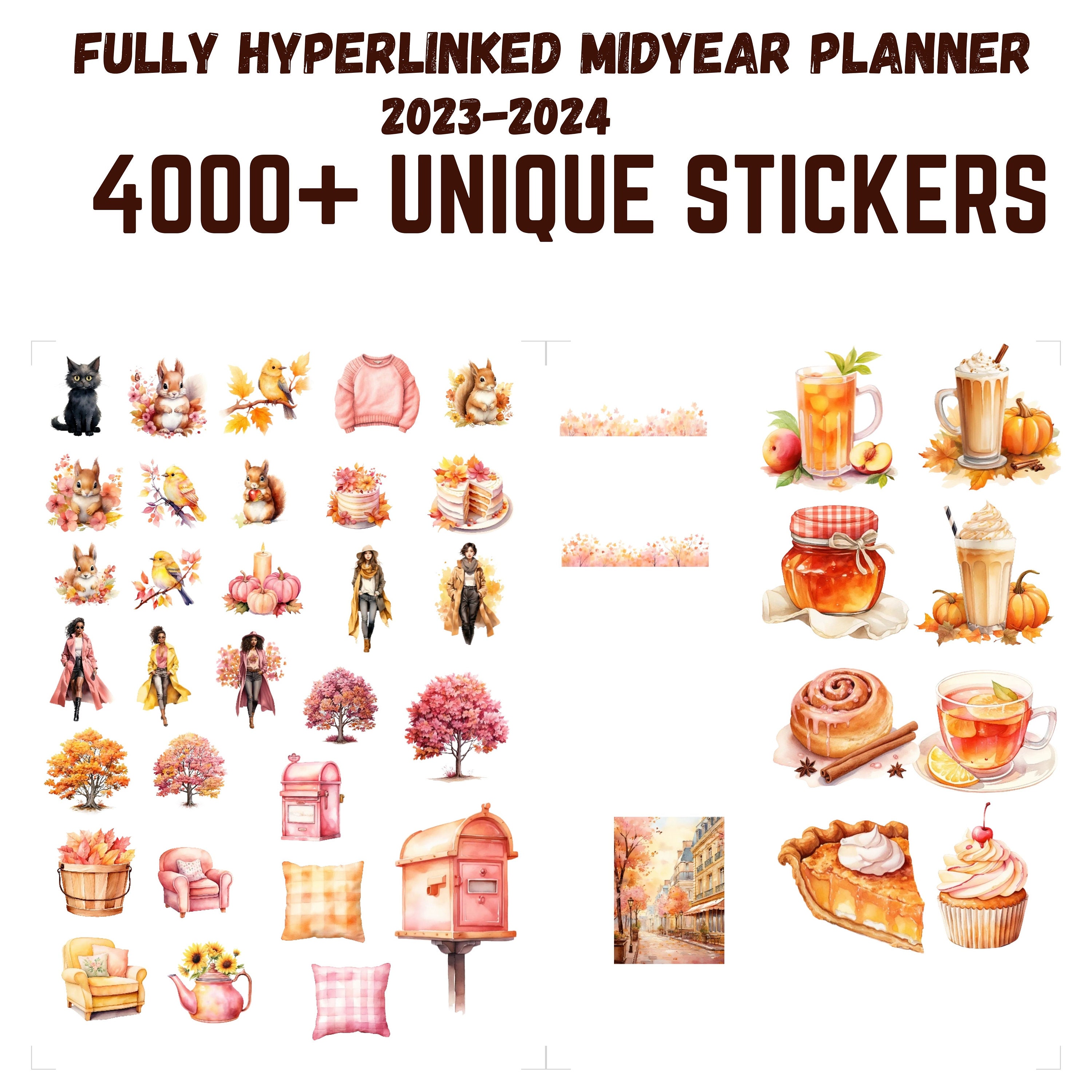 Digital 2024 Undated Planner Goodnotes Hyperlinked Adhd iPad Daily ...