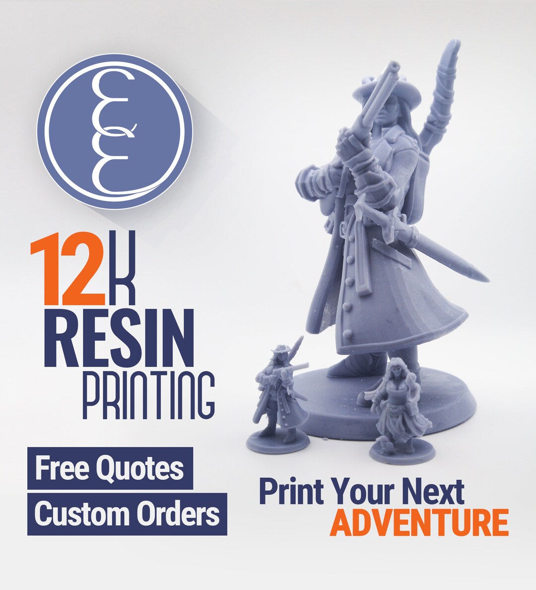 3D Printing - 12K / 8K Resin Printing for Wargaming, RPG Miniatures and ...