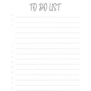 Minimalist to Do List Printable to Do List Printable - Etsy