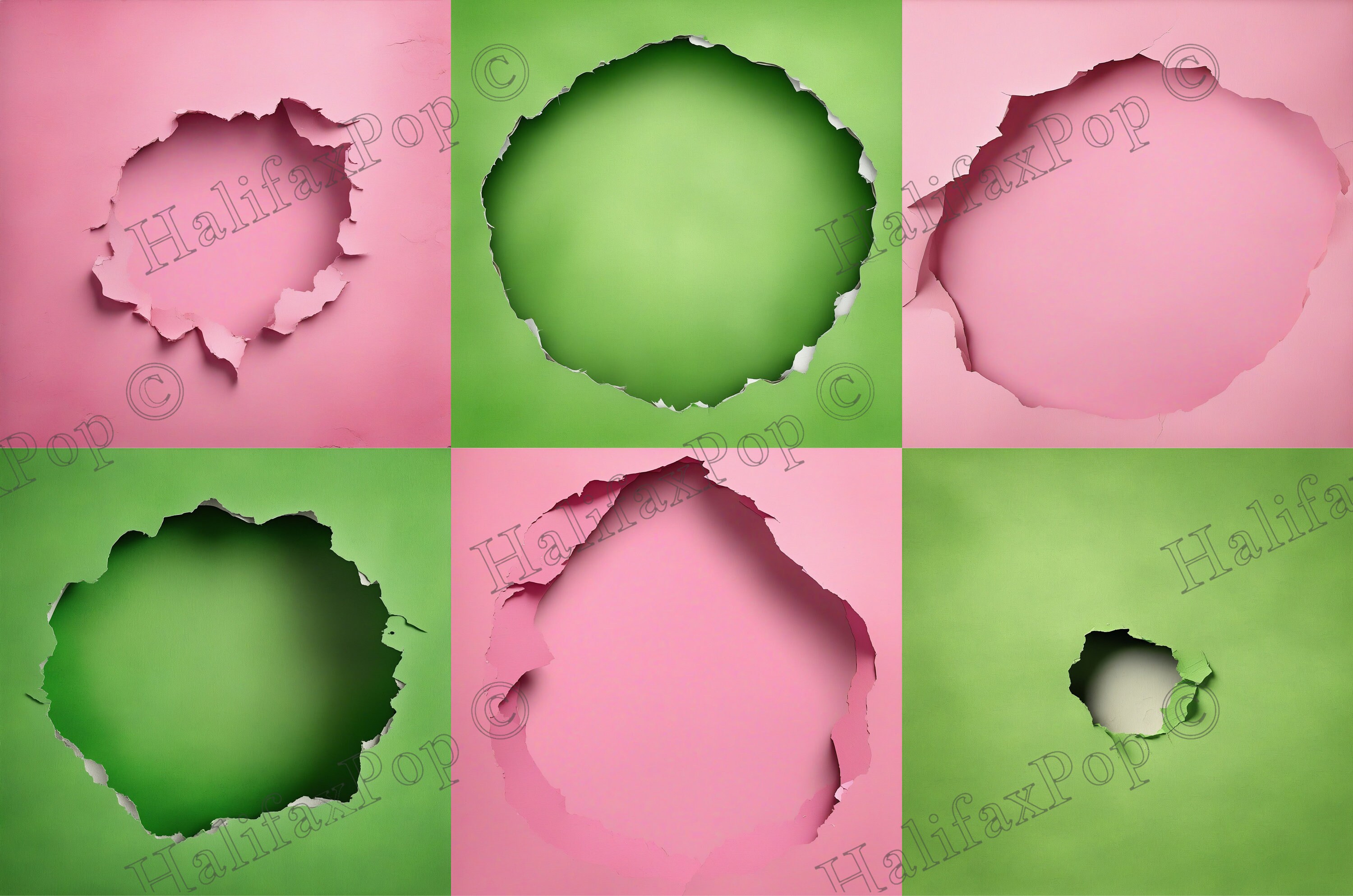 16 Colorful Ripped Paper Backdrops, Ripped Paper Overlay, Maternity ...