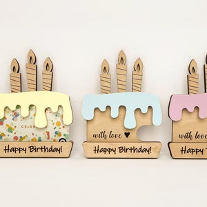 Happy Birthday Gift Card Holder – Birthday Cake Design - Etsy
