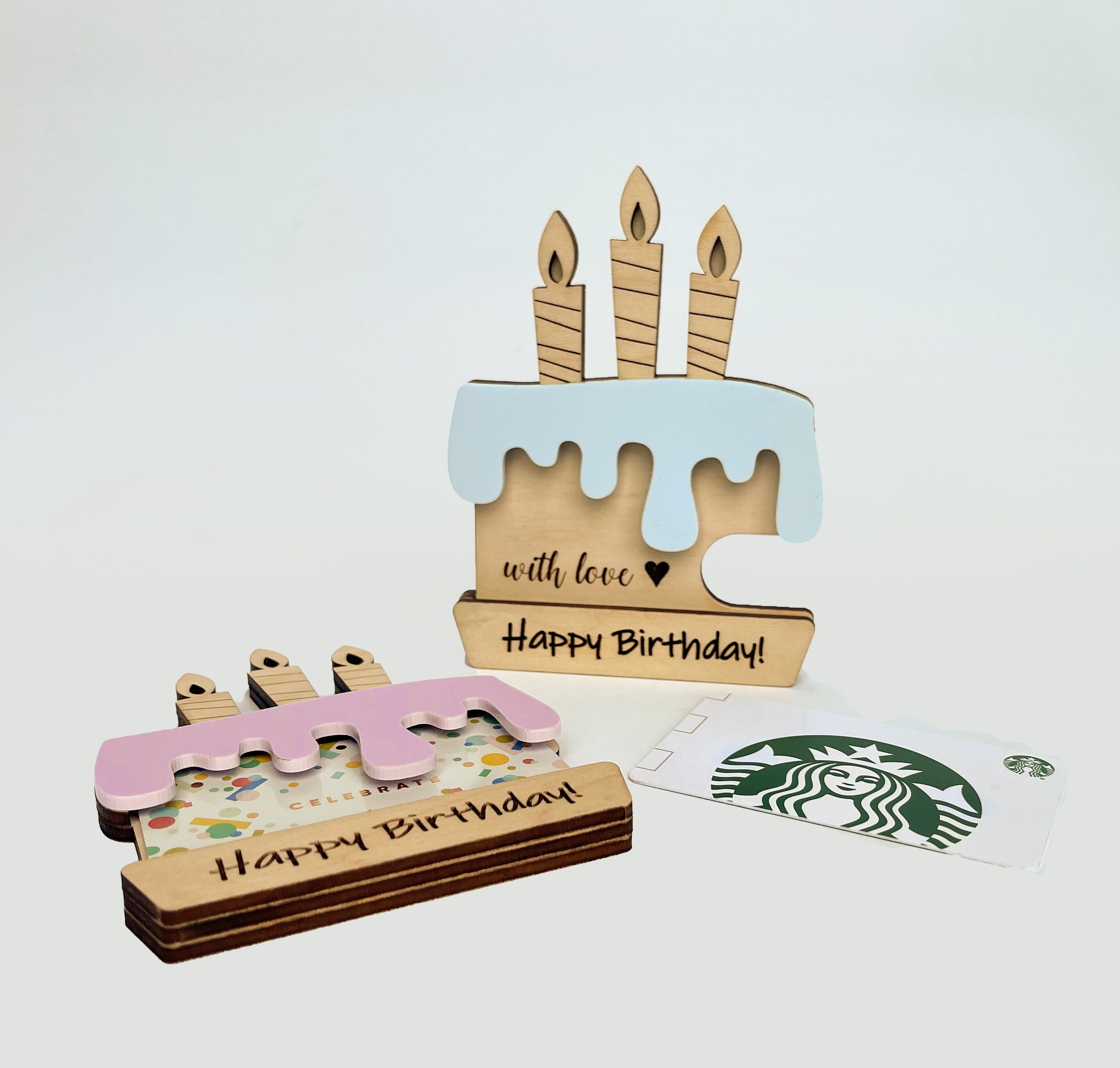 Happy Birthday Gift Card Holder – Birthday Cake Design - Etsy