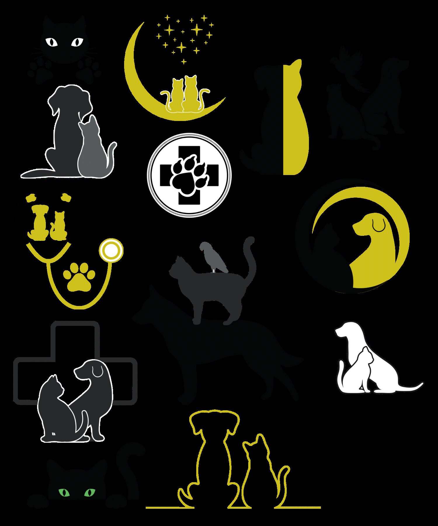 Digital Animals Sticker Pack - Etsy