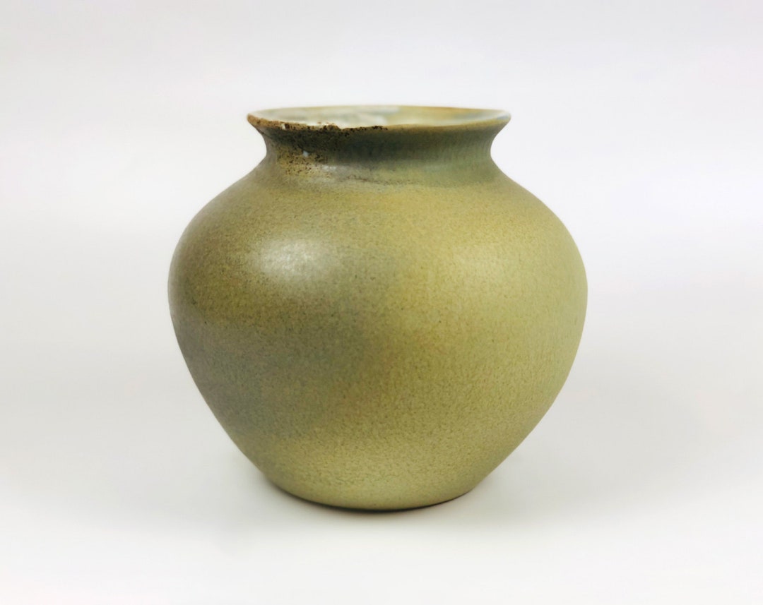 Shrek Decorative Pottery V Large Rustic Vessel Shrek Green Glaze - Etsy