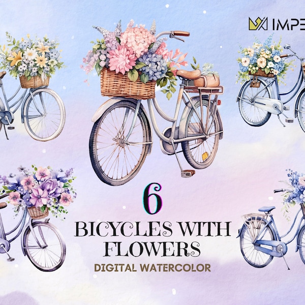 Bicycle Watercolor - Etsy