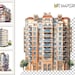 Watercolor Building Blocks of Flats Clipart Set 6 PNG Images - Etsy