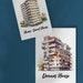 Watercolor Building Blocks of Flats Clipart Set 6 PNG Images - Etsy