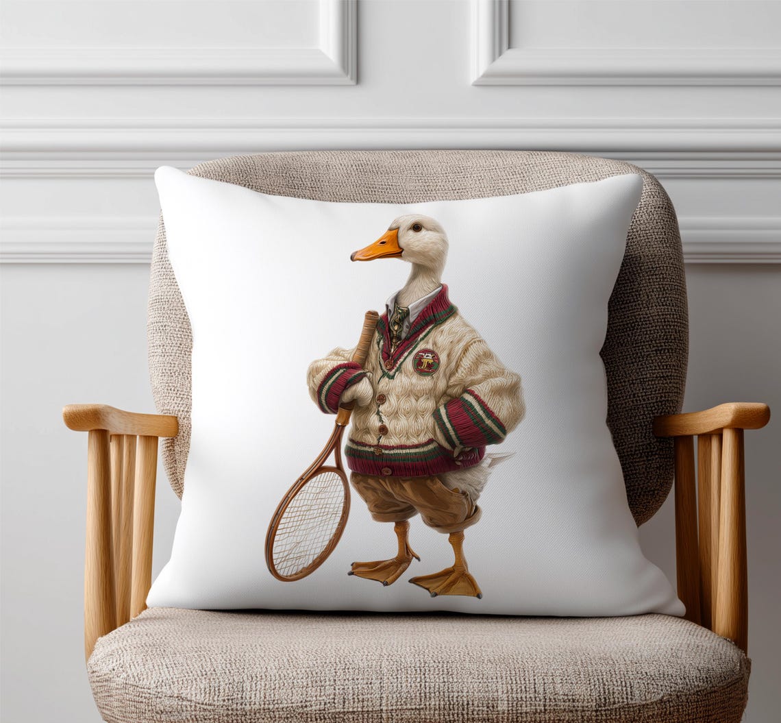 Vintage Dandy Ducks Clipart – 14 PNG Anthropomorphic Illustrations ...