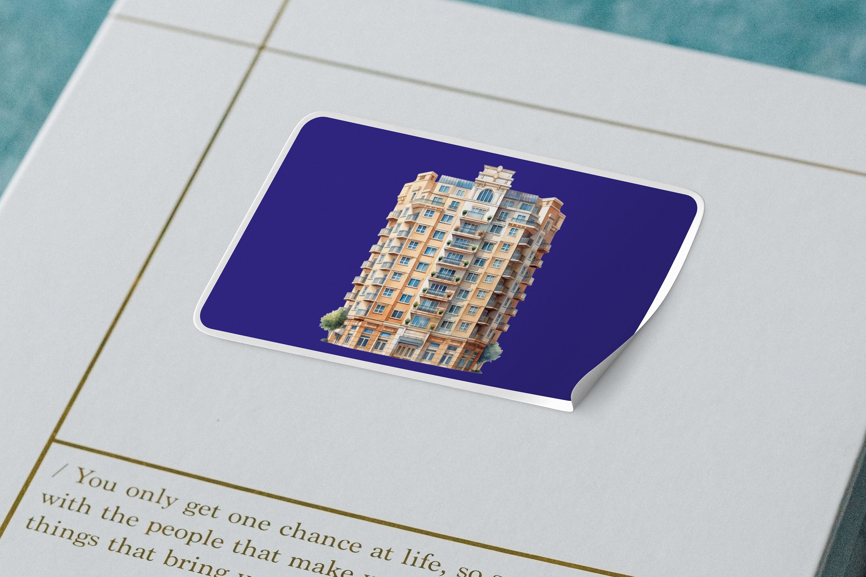 Watercolor Building Blocks of Flats Clipart Set 6 PNG Images - Etsy