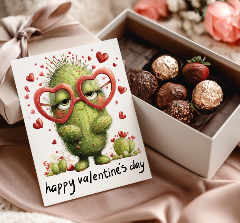 Love Cactus Clipart Set, Kawaii Valentine Cactus 26 PNG Graphics - Etsy