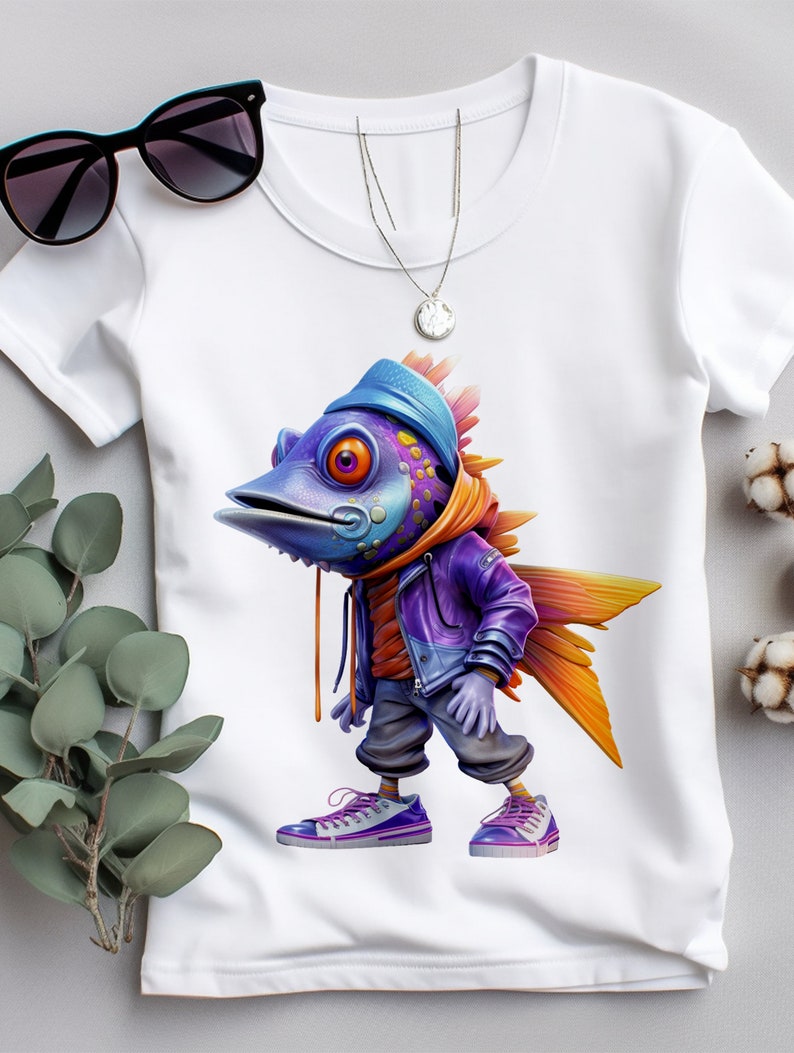 Fish, Humanoid Fish Clipart, Anthropomorphic Fish, Fish in Clothes ...