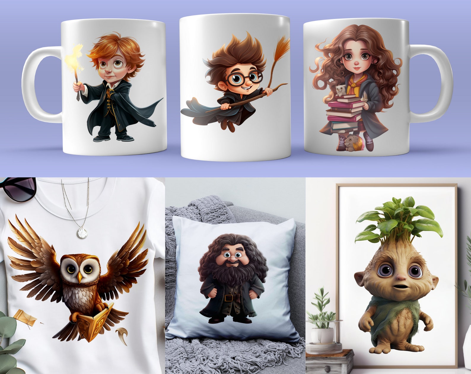 Inspired Wizard School, School of Magic, Cartoon, Clipart Bundle, Png ...