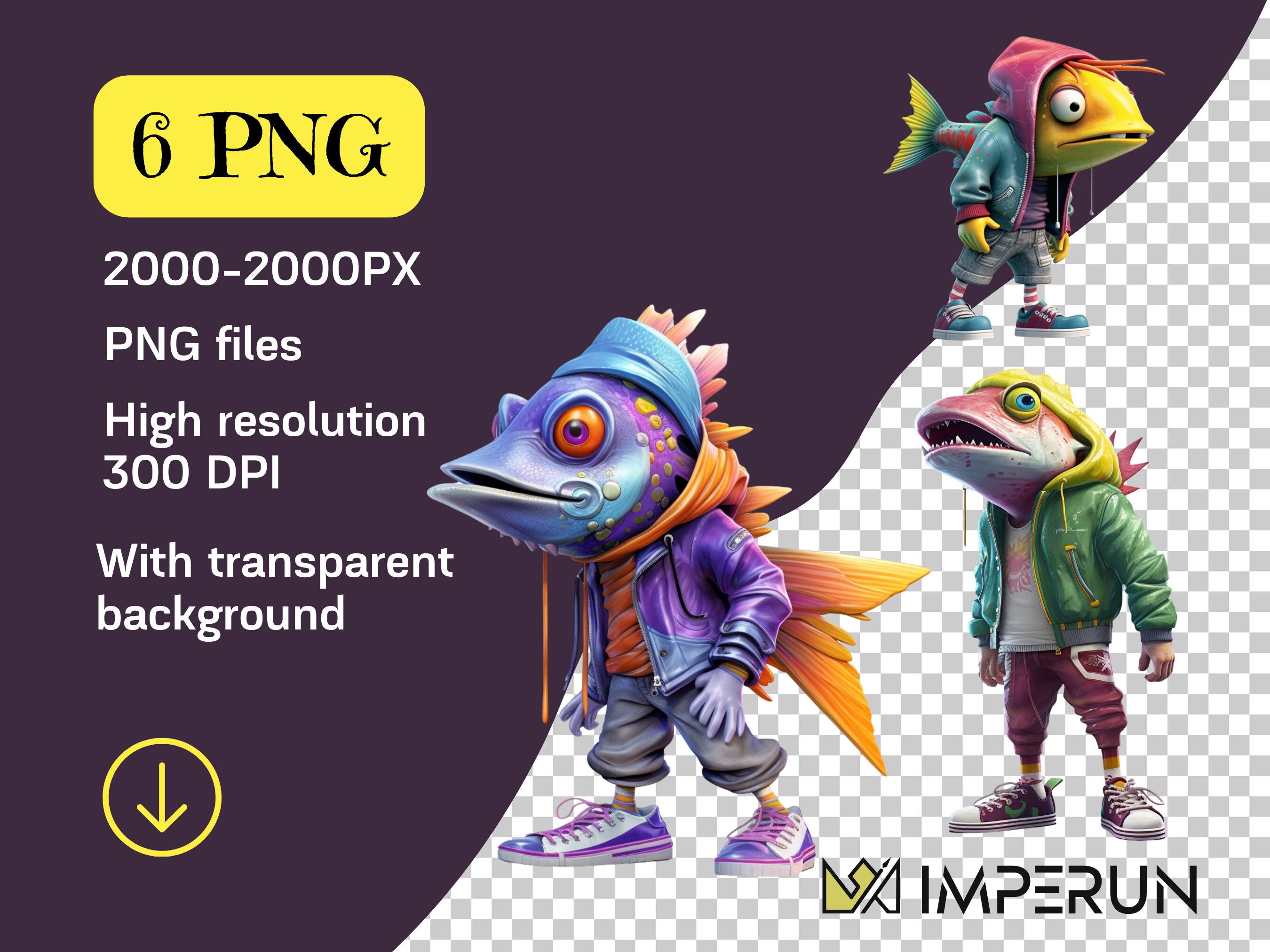 Fish, Humanoid Fish Clipart, Anthropomorphic Fish, Fish in Clothes ...