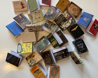 1:12 Scale Miniature Books Set of 5 Dollhouse Fairy-tale Books Gift for ...