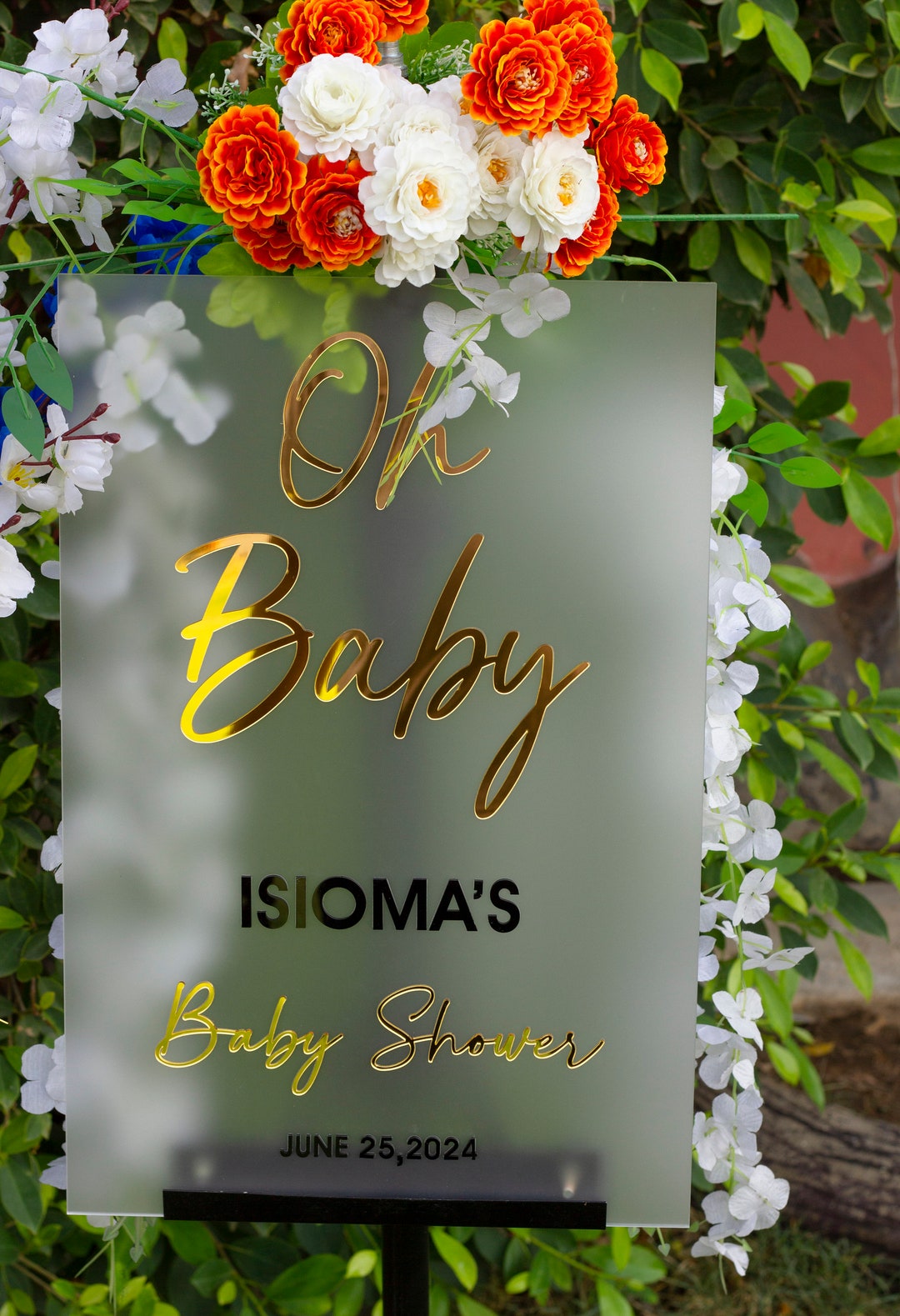 Baby Shower Welcome Sign, Acrylic Baby Shower Sign Board, Acrylic Baby ...