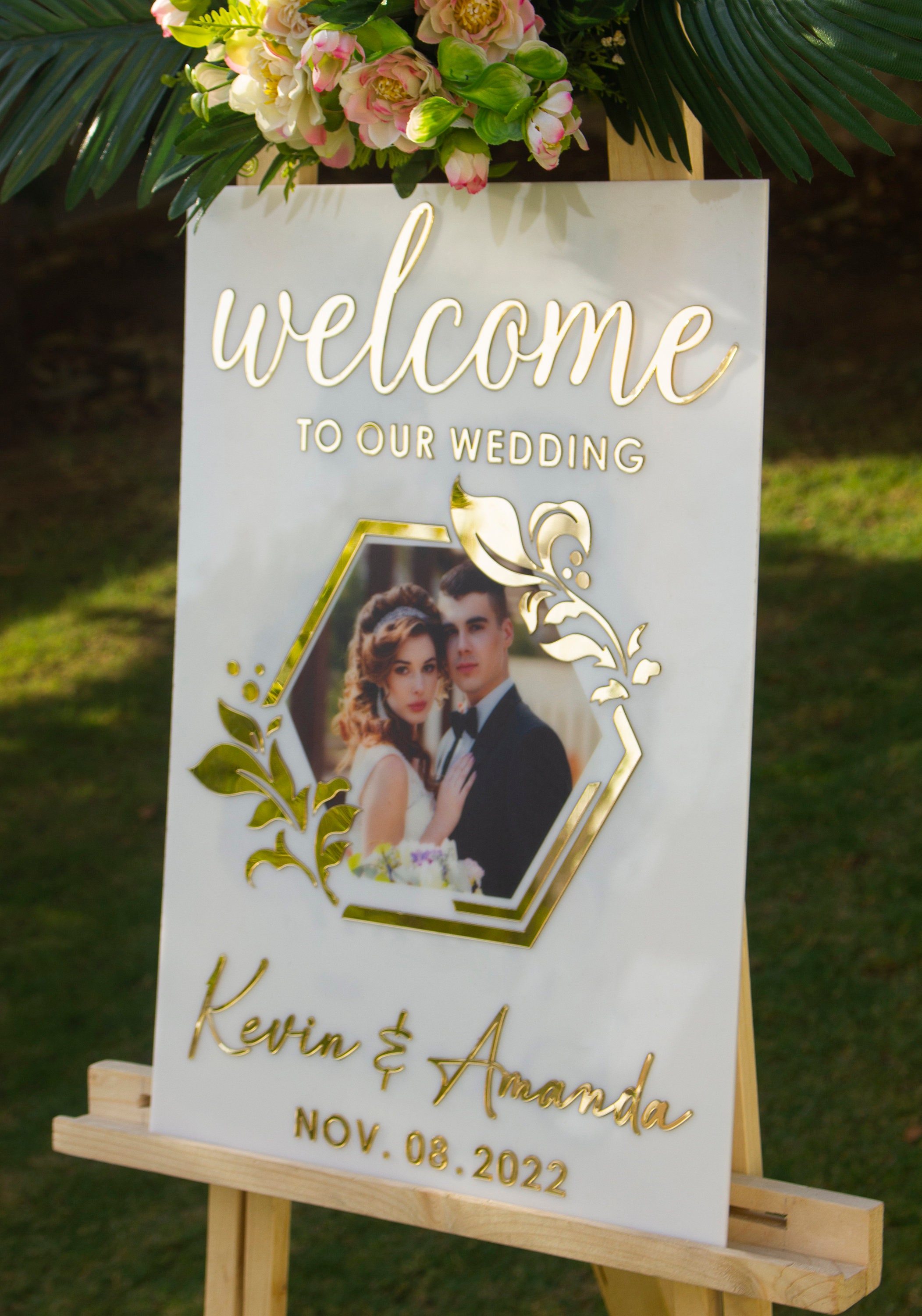 White Acrylic Wedding Sign Board Welcome Sign Board-acrylic - Etsy