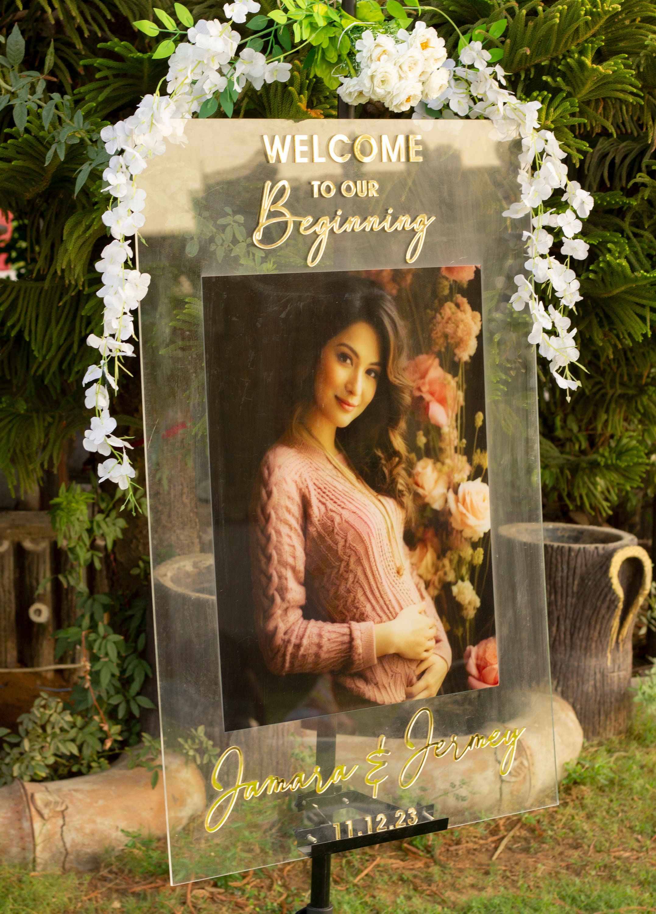 Baby Shower Welcome Sign, Acrylic Baby Shower Sign Board, Acrylic Baby ...