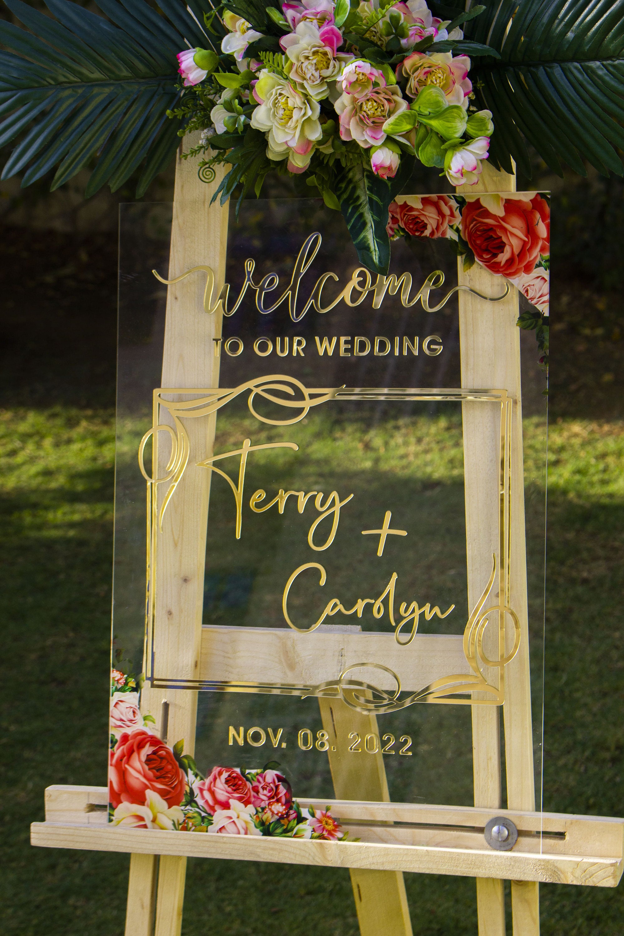 Clear Acrylic Wedding Sign Board- Welcome Sign Board, Acrylic Wedding ...