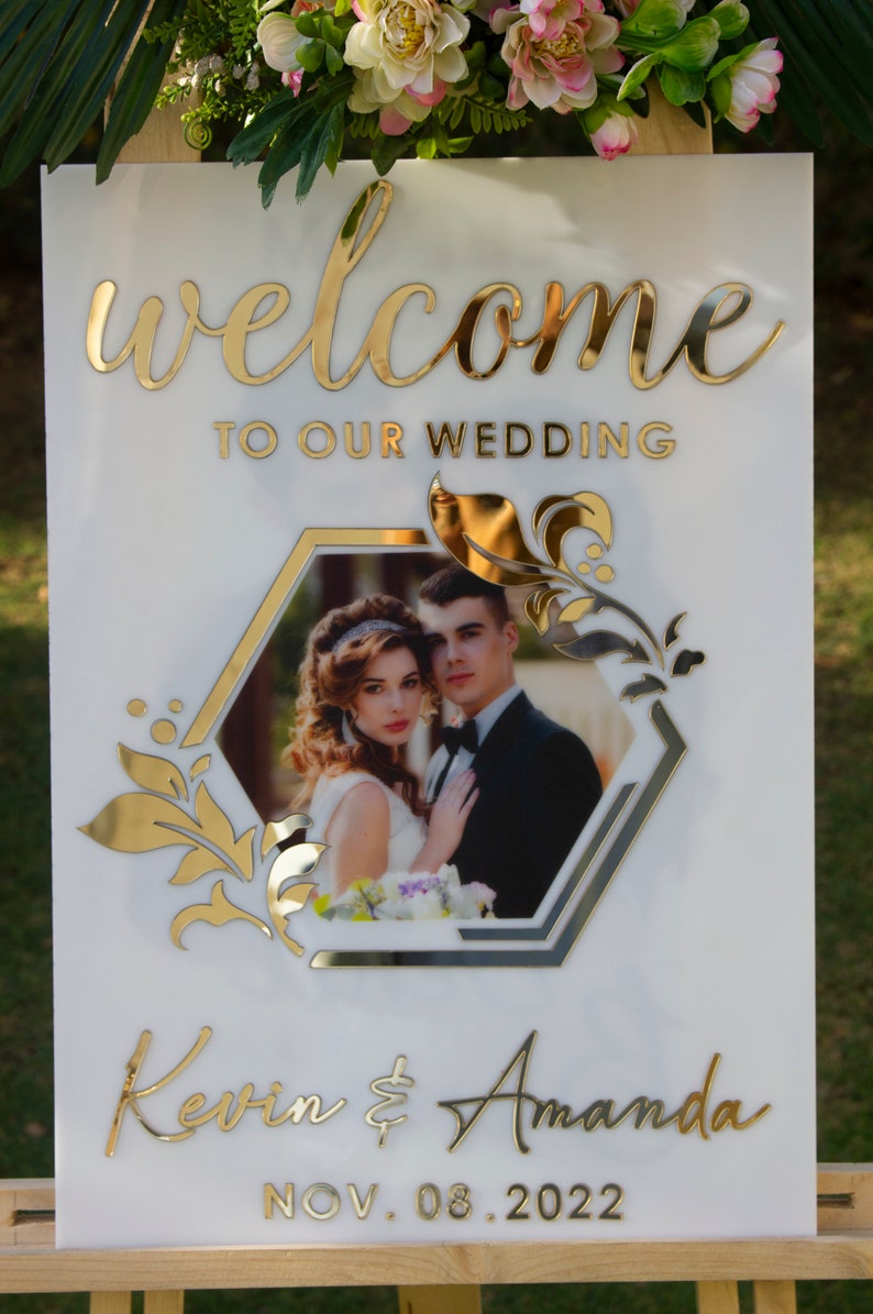 White Acrylic Wedding Sign Board Welcome Sign Board-acrylic - Etsy