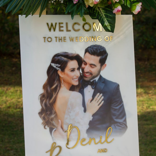 Wedding Welcome Sign With Photo - Etsy