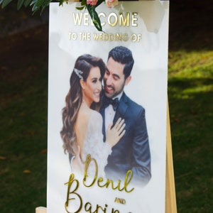 Acrylic Photo Wedding Sign Board Welcome Sign Board-acrylic Welcome ...