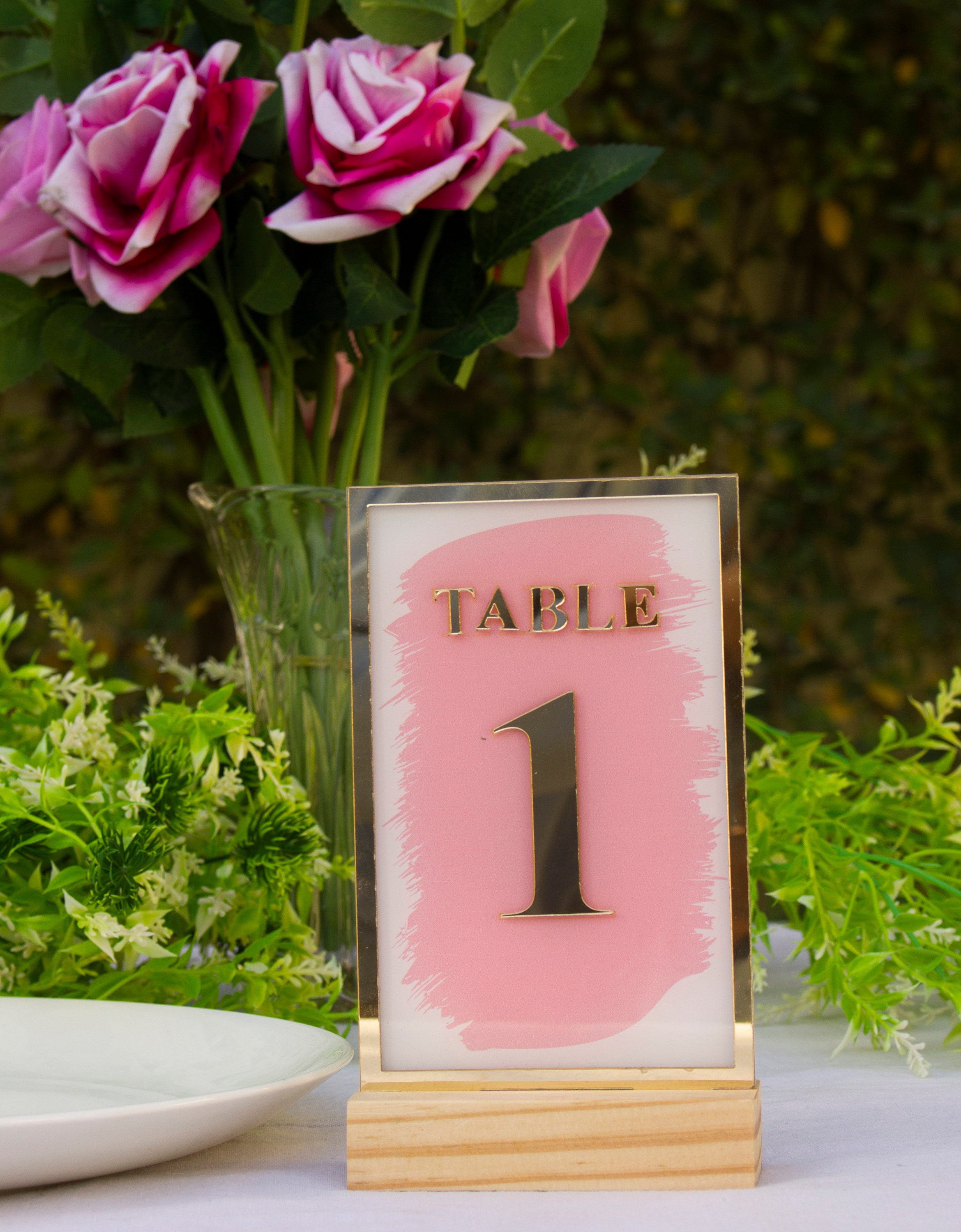 Wedding Table Numbers, Wedding Acrylic Table Numbers, Seating Plan ...