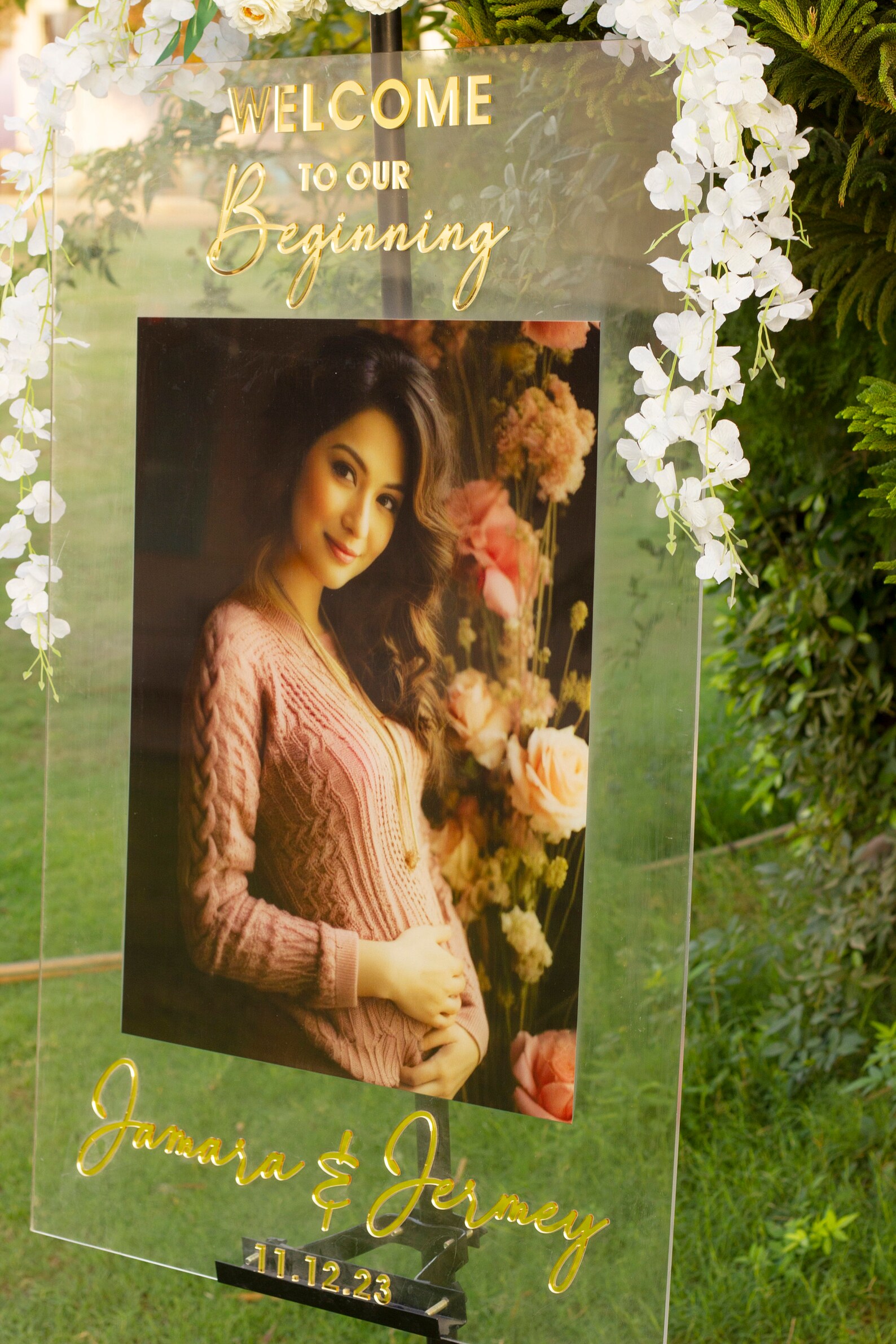 Baby Shower Welcome Sign, Acrylic Baby Shower Sign Board, Acrylic Baby ...