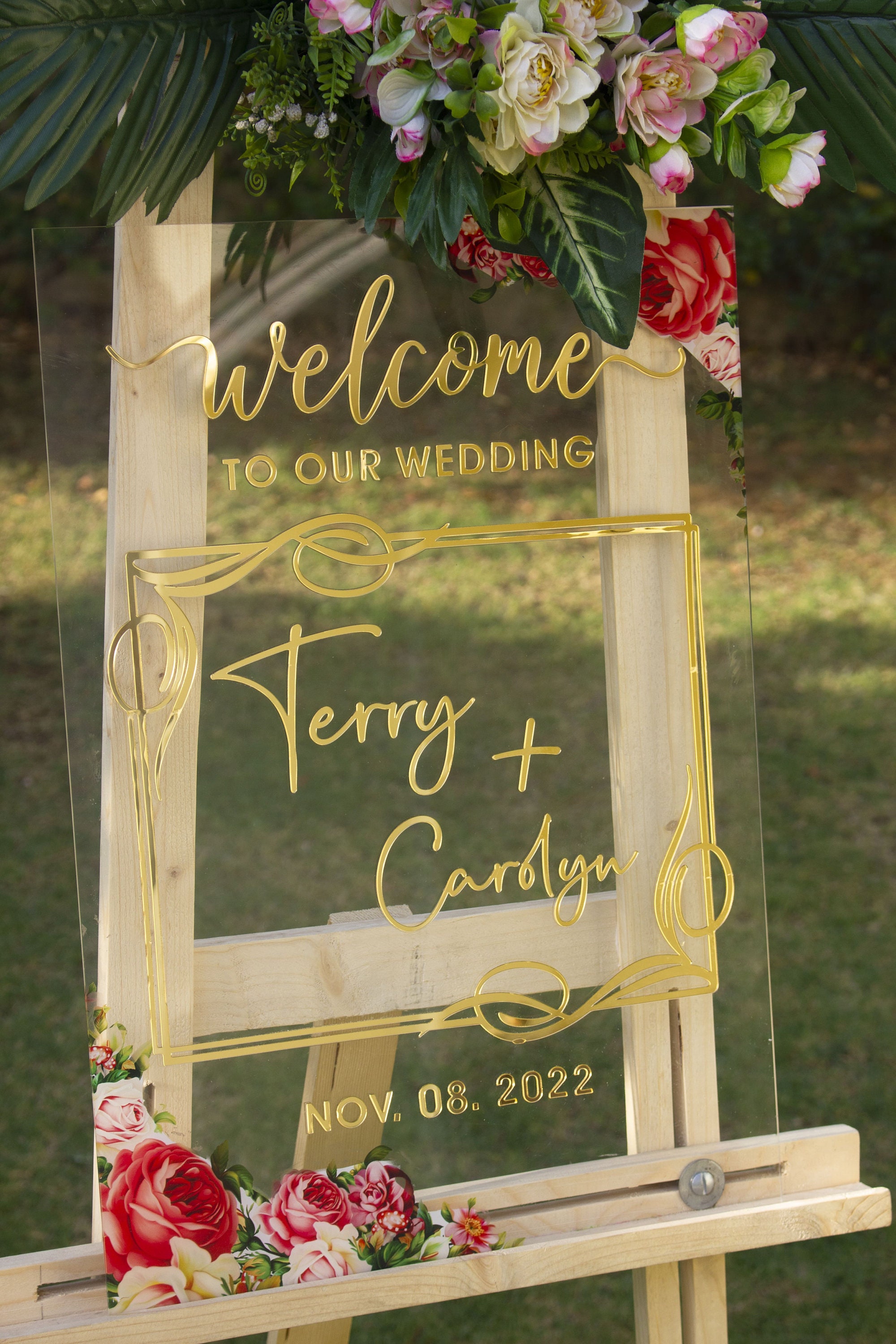 Clear Acrylic Wedding Sign Board- Welcome Sign Board, Acrylic Wedding ...