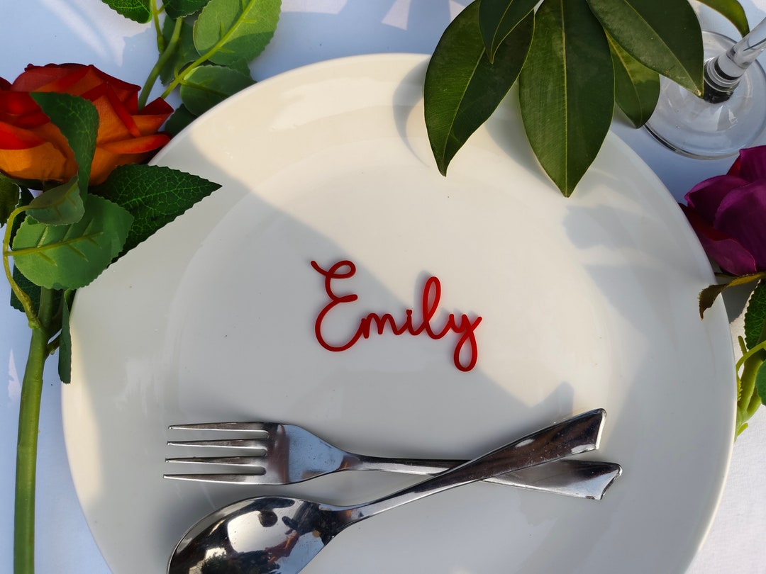 Wedding Place Cards, Wedding Name Cards, Name Tags, Personalized ...