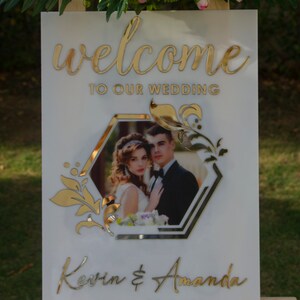 White Acrylic Wedding Sign Board Welcome Sign Board-acrylic Welcome ...