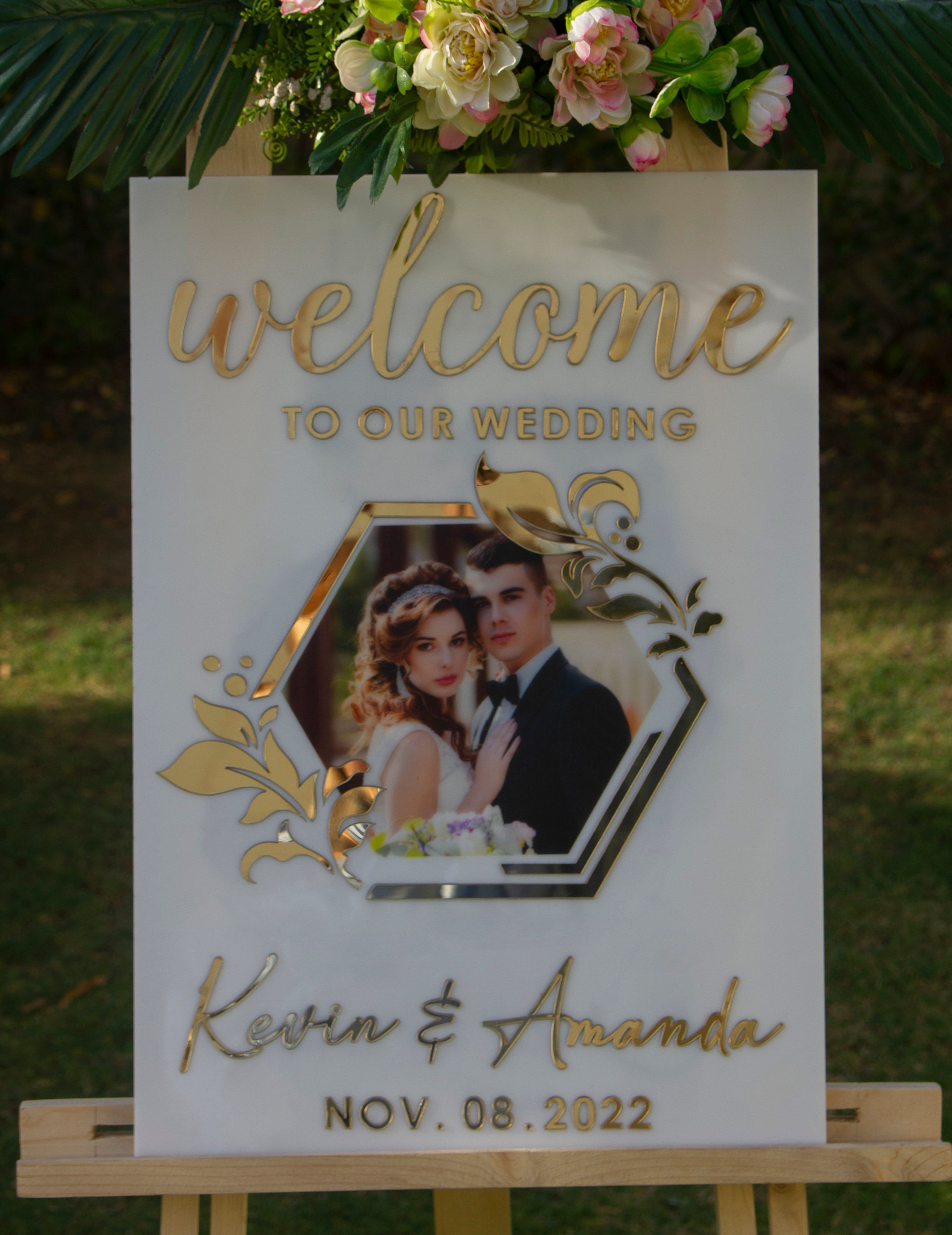 White Acrylic Wedding Sign Board Welcome Sign Board-acrylic - Etsy