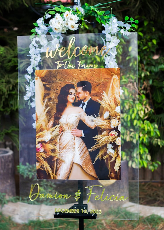Wedding acrylic signs 60 photos - Astyledwedding.com