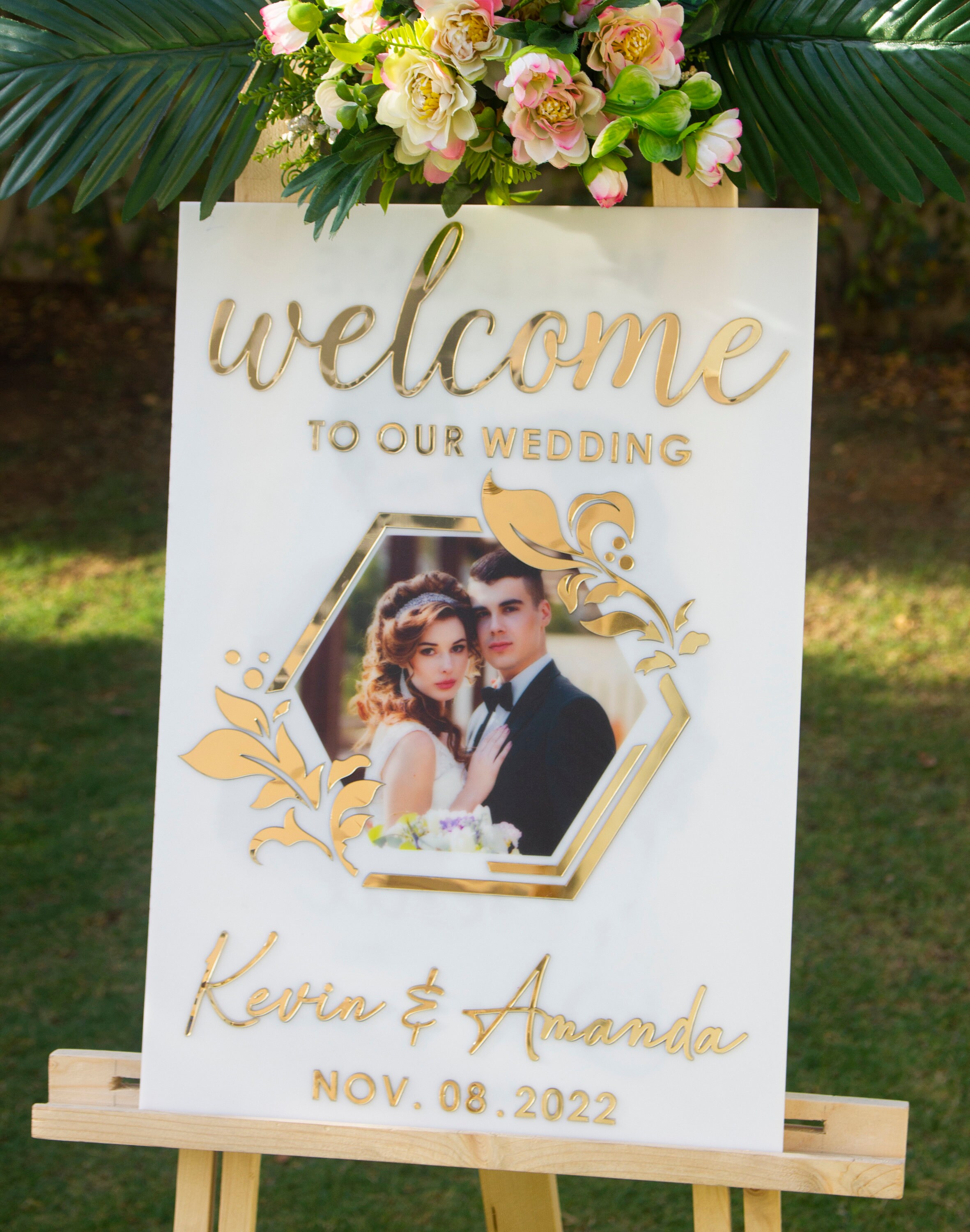 White Acrylic Wedding Sign Board Welcome Sign Board-acrylic - Etsy