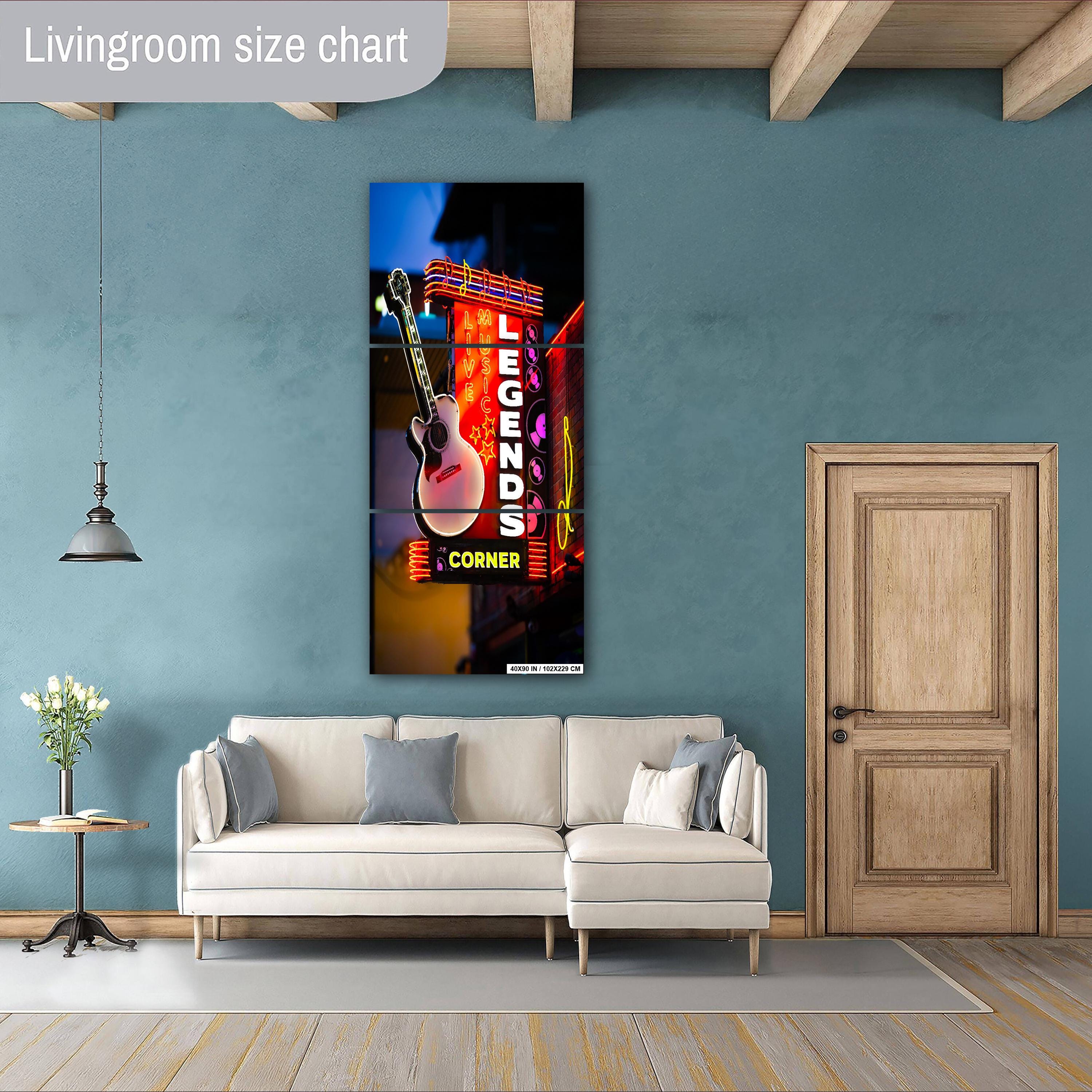 Nashville Legends Corner Country Music Honky Tonk Sign Colorful Neon ...