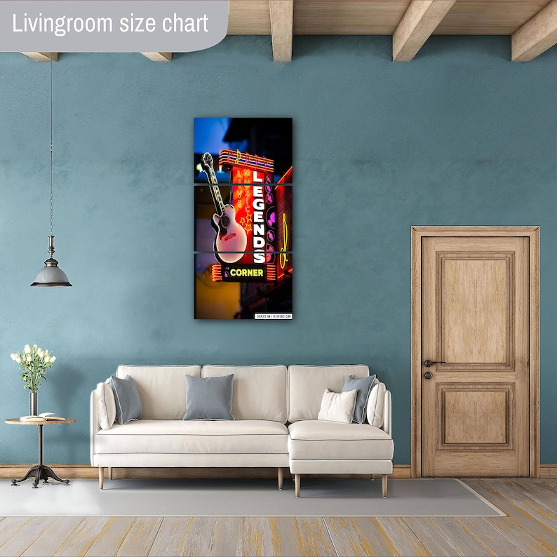 Nashville Legends Corner Country Music Honky Tonk Sign Colorful Neon ...