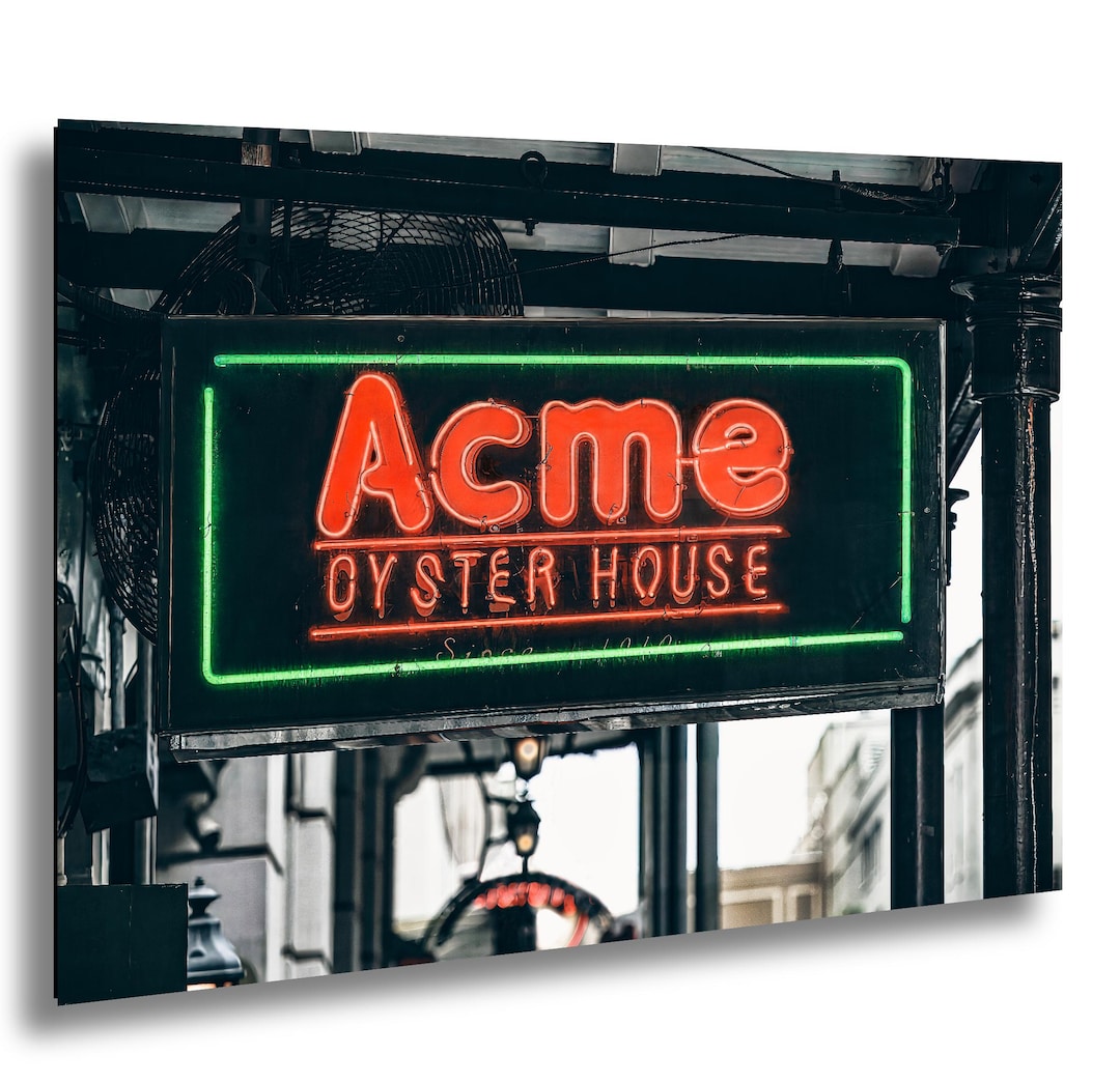 New Orleans Photography - Acme Oyster House Sign Print - French Quarter ...