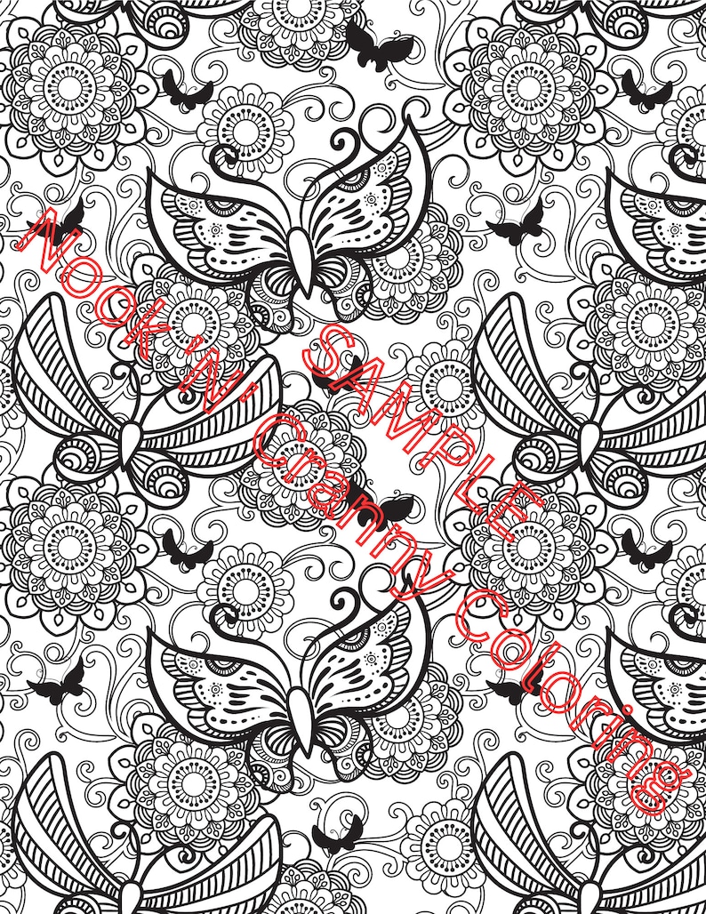 Unique Coloring Pages for Adults 45 Instant Download Coloring - Etsy