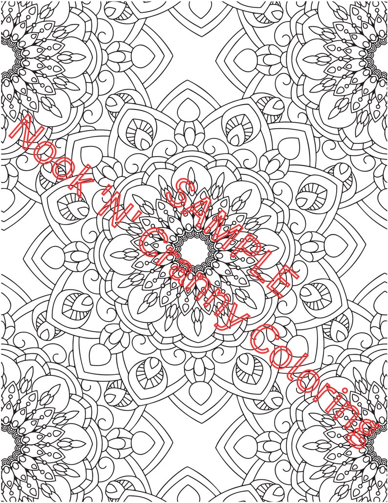Unique Coloring Pages for Adults 45 Instant Download Coloring - Etsy