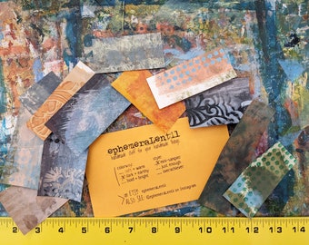 Bold Bright Mini-sampler MYSTERY PACK Handmade Paper Ephemera Junk ...