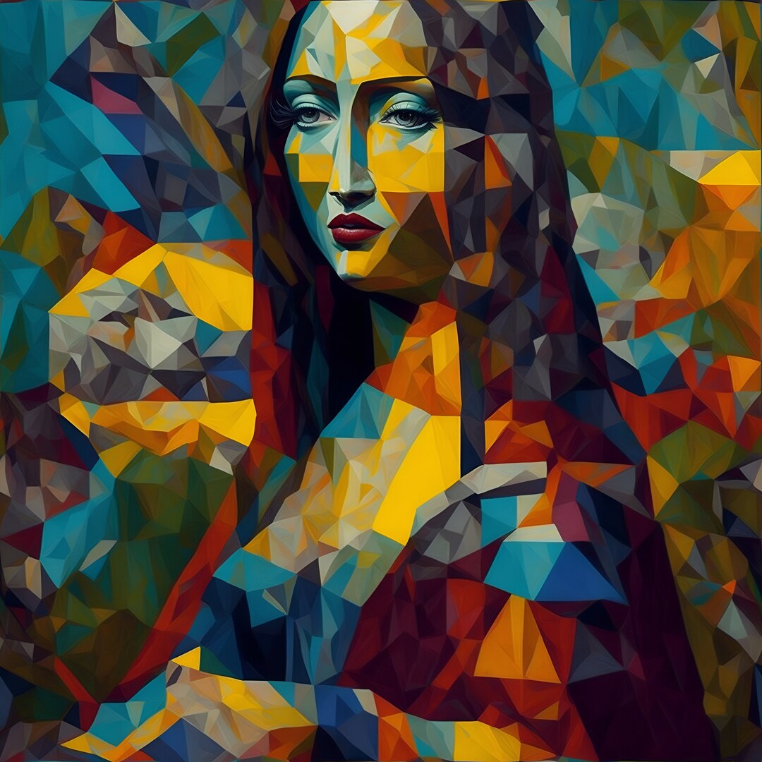 Cubist Style, Cubist Paintings, Mona Lisa, Art, Painting Art, Digital ...