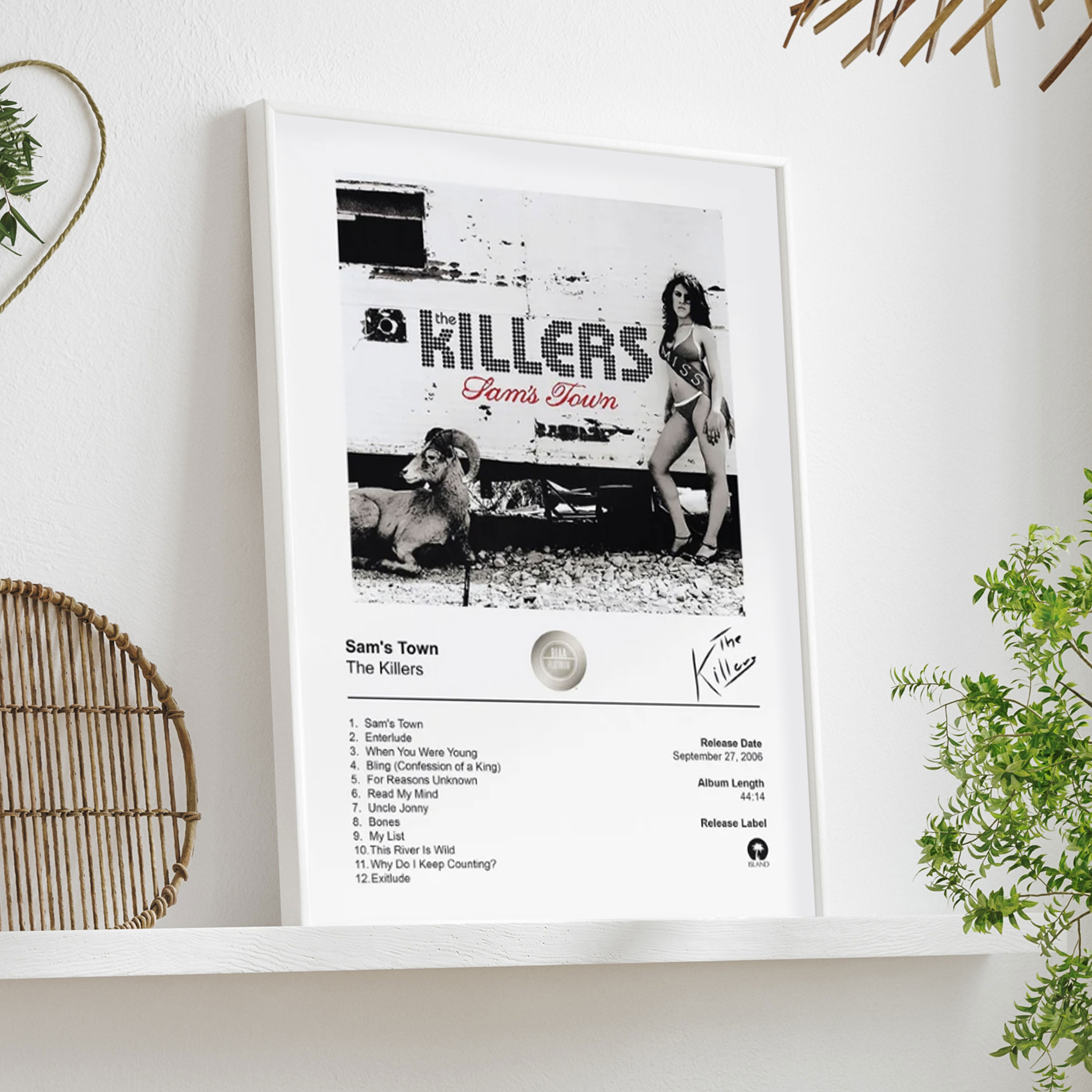 The Killers Poster, Album Cover Poster, Sam's Town Album Cover Poster ...