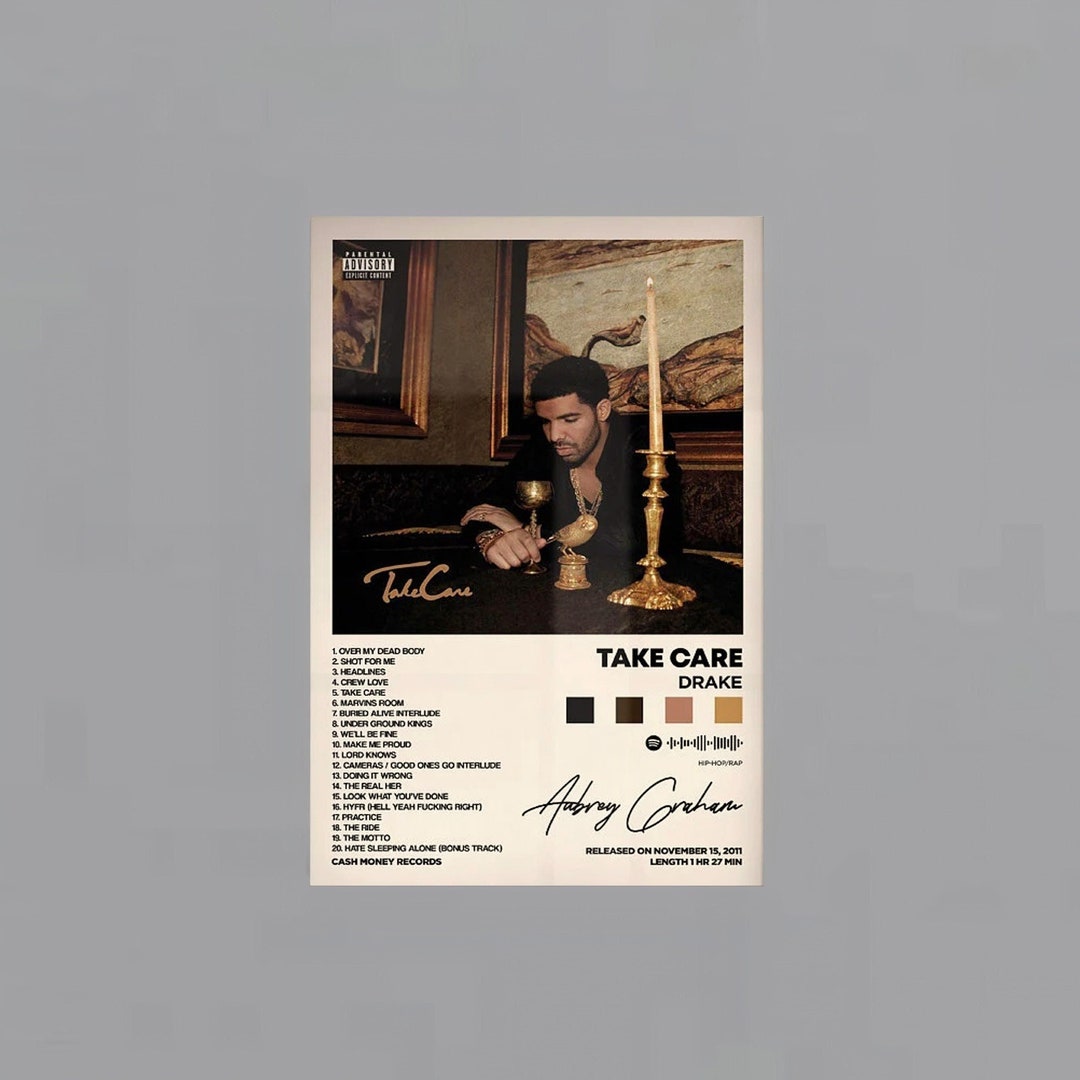 Drake Take Care Digital Album Art Drake Take Care Tracklist - Etsy