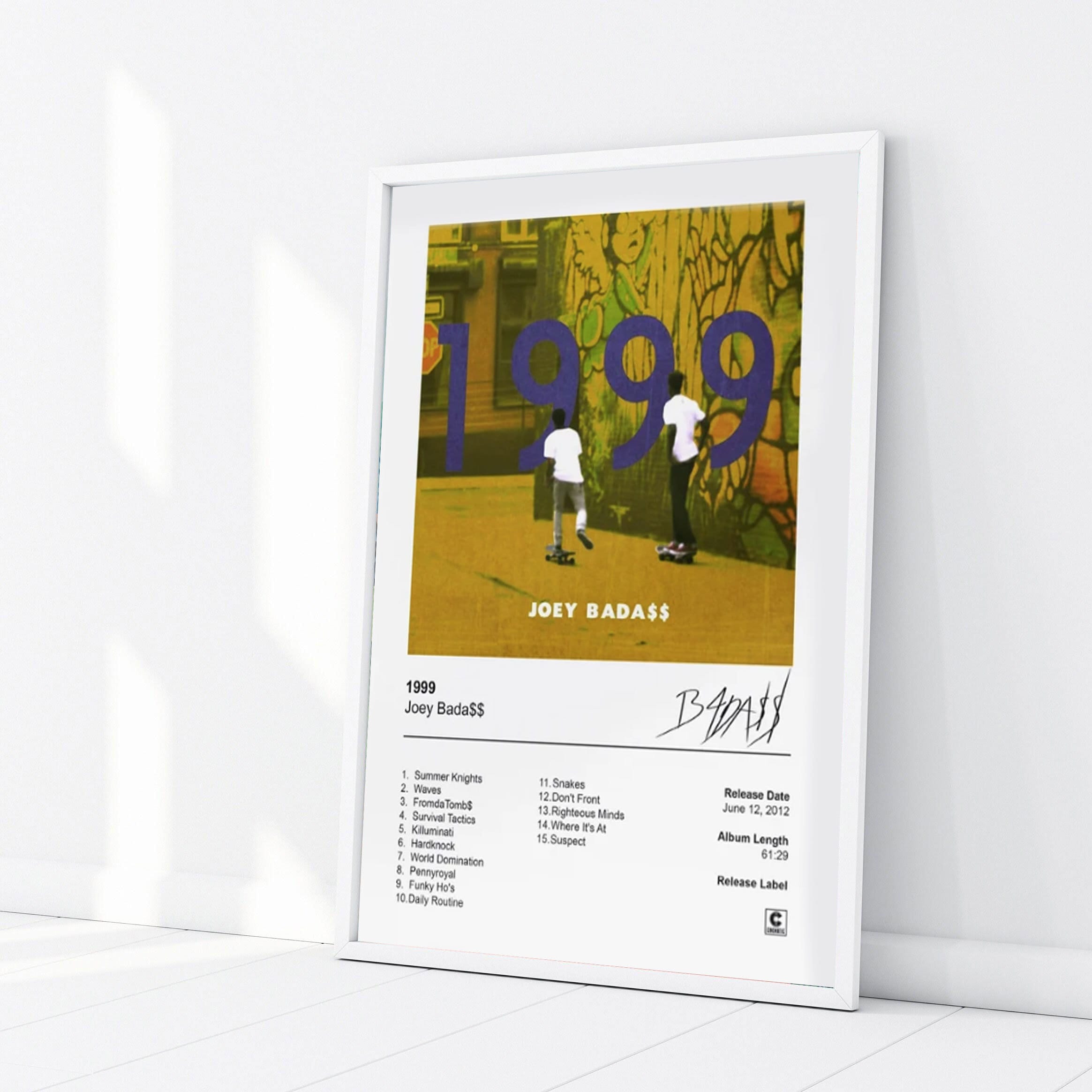 Joey Bada Poster, Album Cover Poster, 1999 Album Cover Poster sold by ...