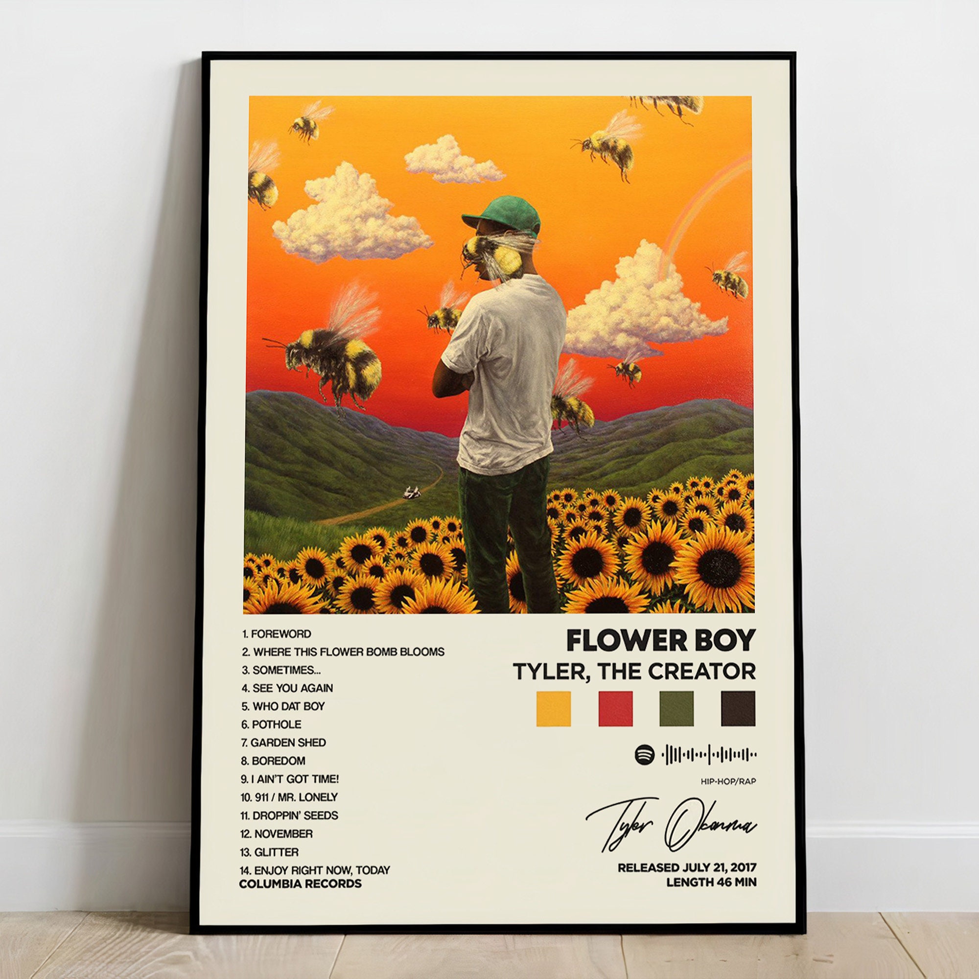 Tyler The Creator Flower Boy Digital Art, Tyler The Creator Album Cover ...